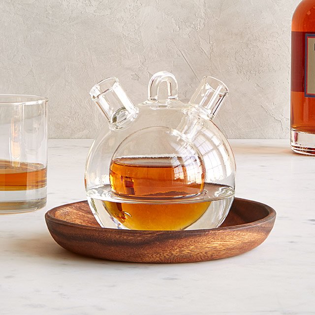 A Personal Dual Chambered Whiskey & Water Decanter