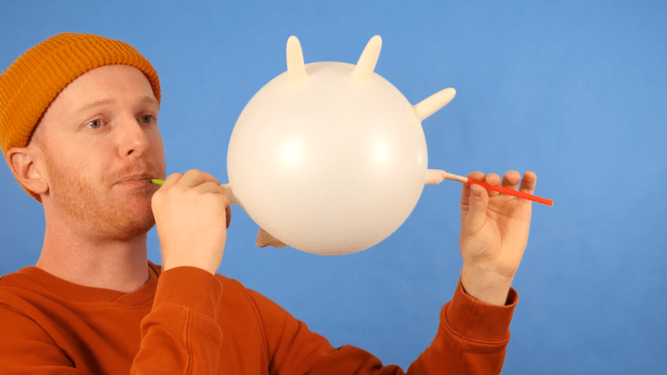 How to Make a Bagpipe Using Latex Gloves and Straws