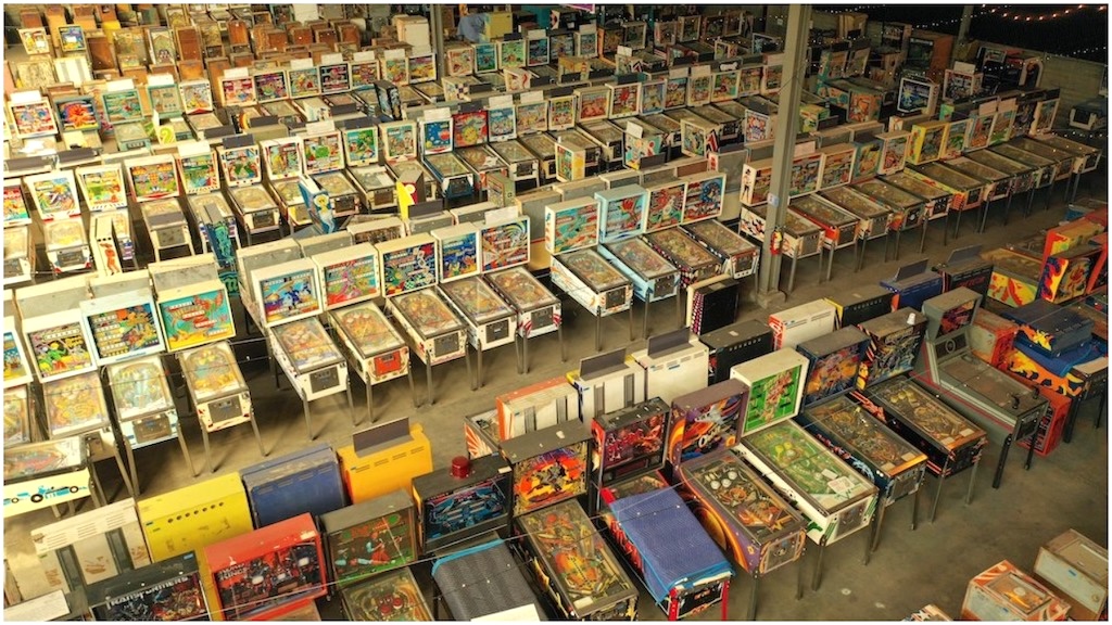 Incredible Drone Footage of Thousands of Pinball Machines at the ...