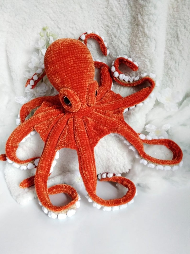 Super Cuddly Crocheted Plush Octopuses