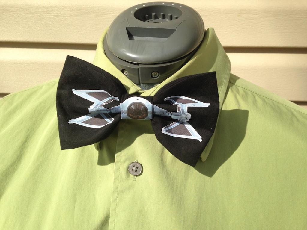 A Cleverly Punny Bow TIE Fighter Necktie