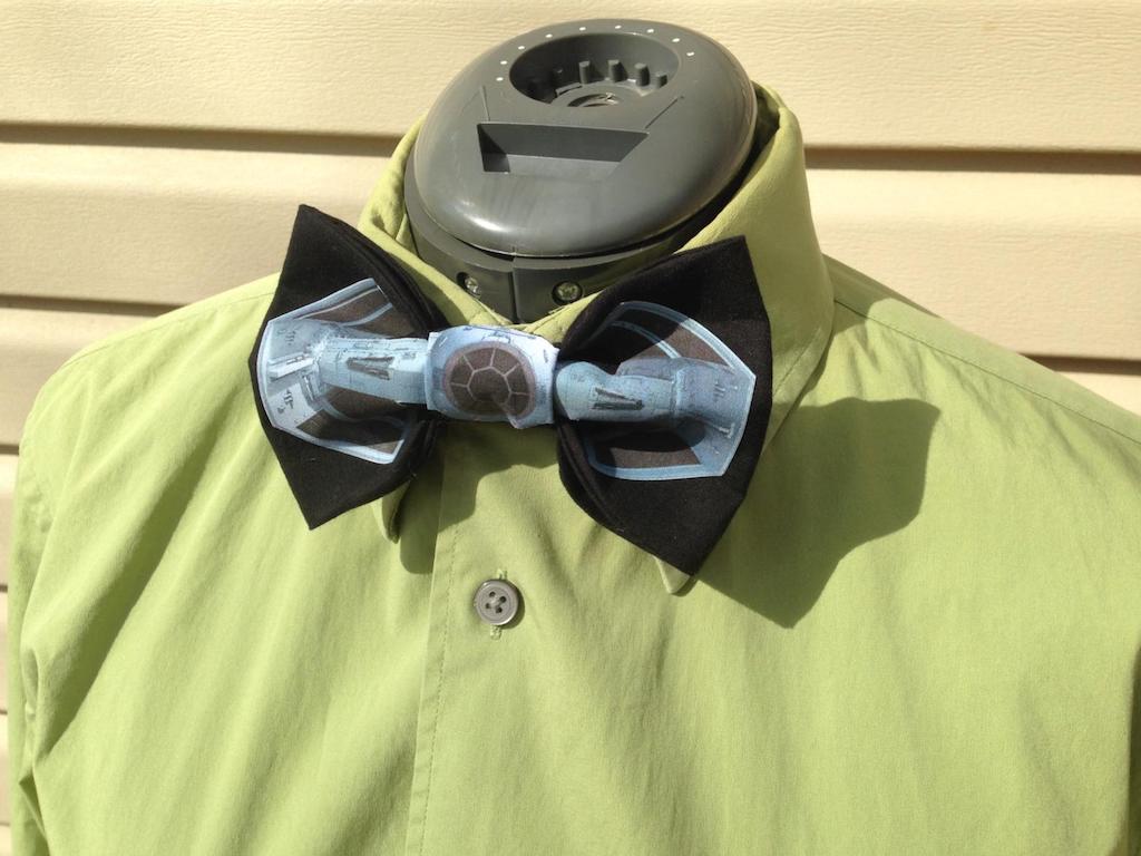 A Cleverly Punny Bow TIE Fighter Necktie