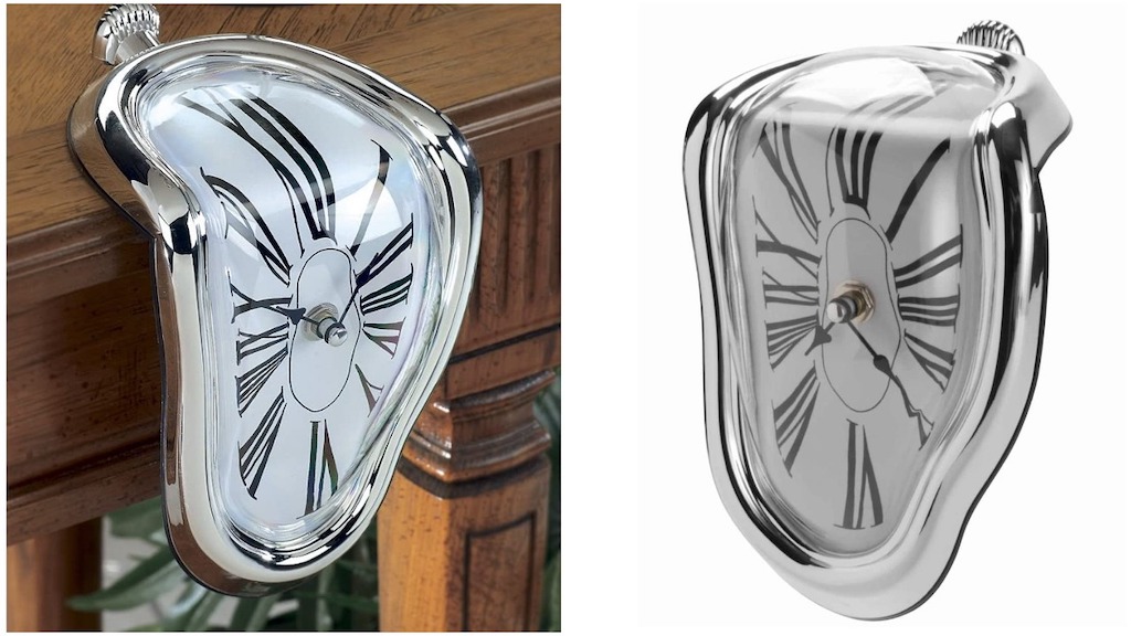 Clock Inspired by Salvador Dali's Melting Pocket Watch