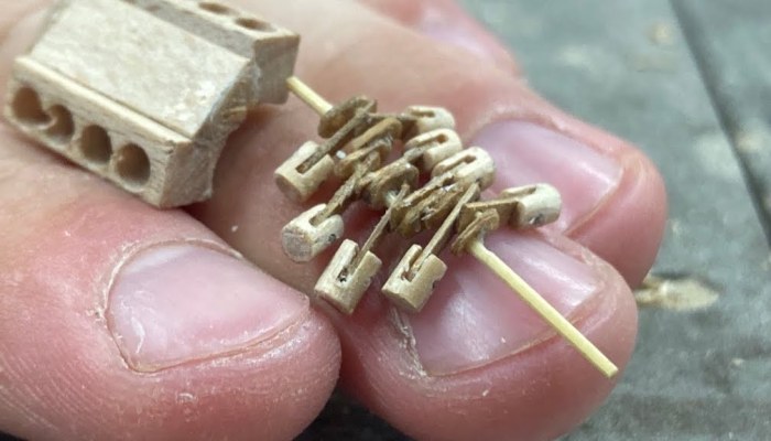 A Working Paper Model Of A V8 Engine Complete With A Paper Throttle