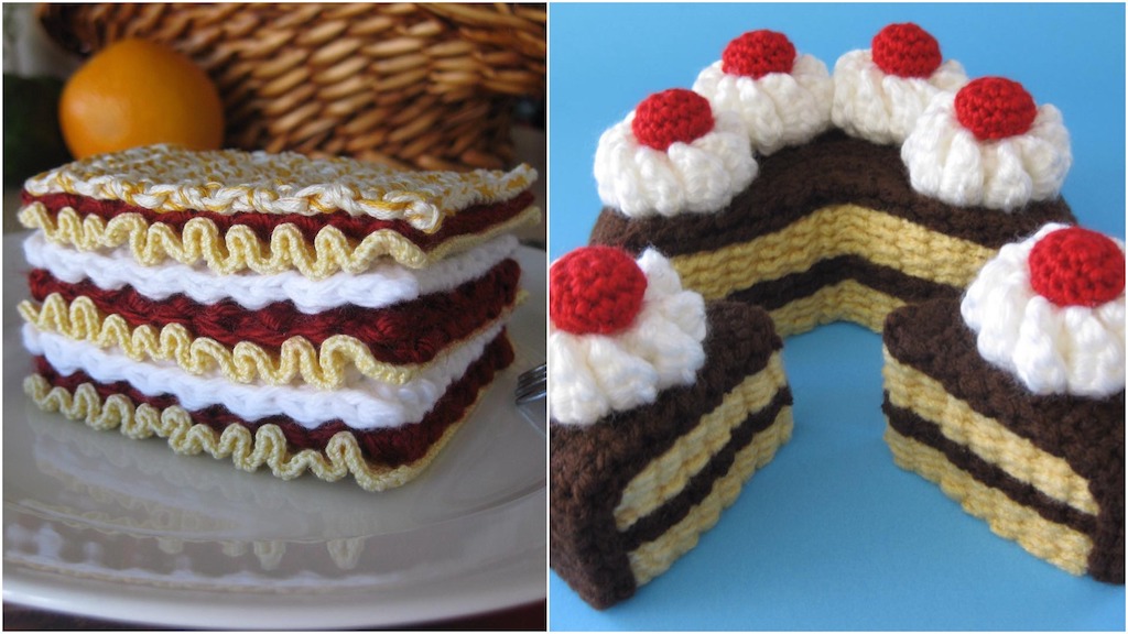 'Fiber-Rich' Crocheted Cakes, Cookies, and Pasta