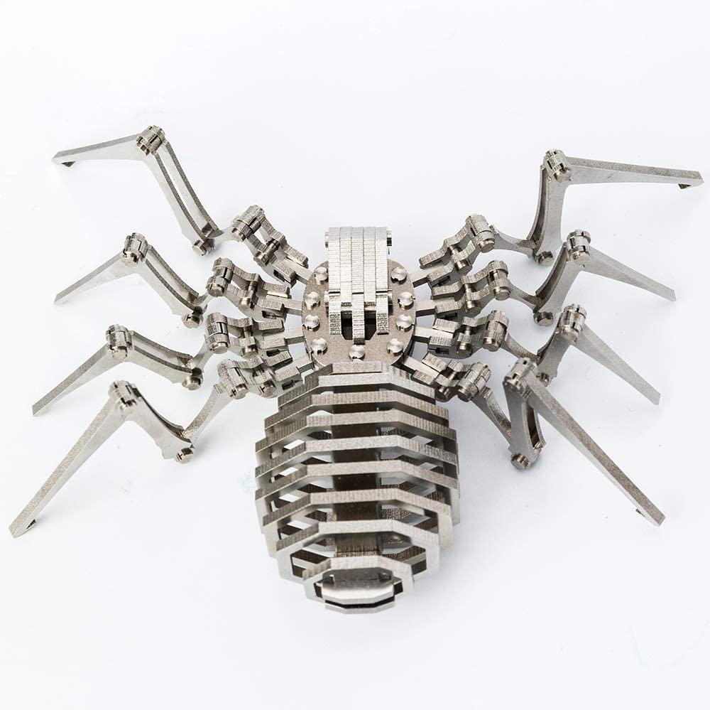 An Intricate Spider Puzzle Made of Stainless Steel