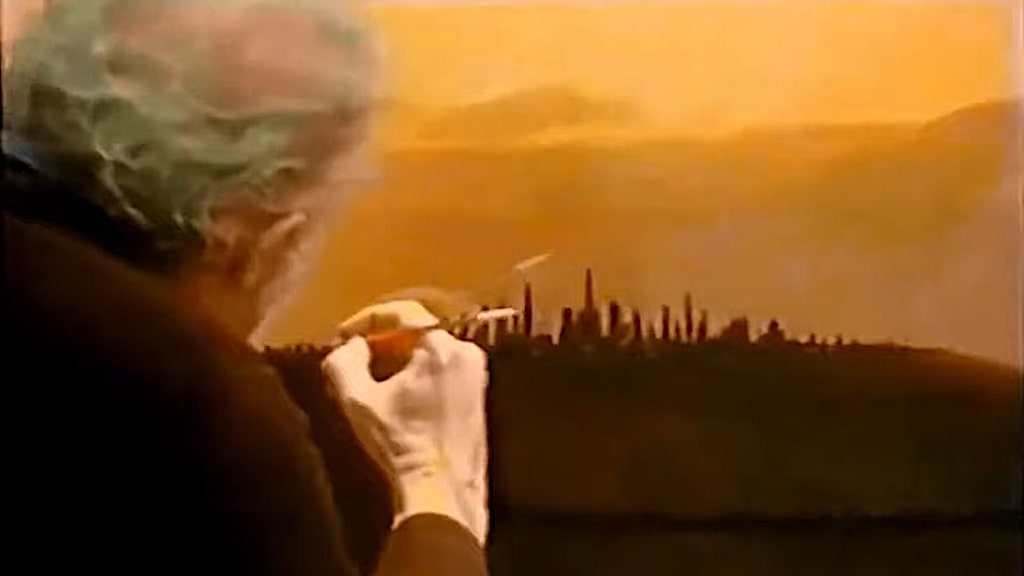Footage of the Traditional Matte Paintings on Glass Used in 'Star Wars ...