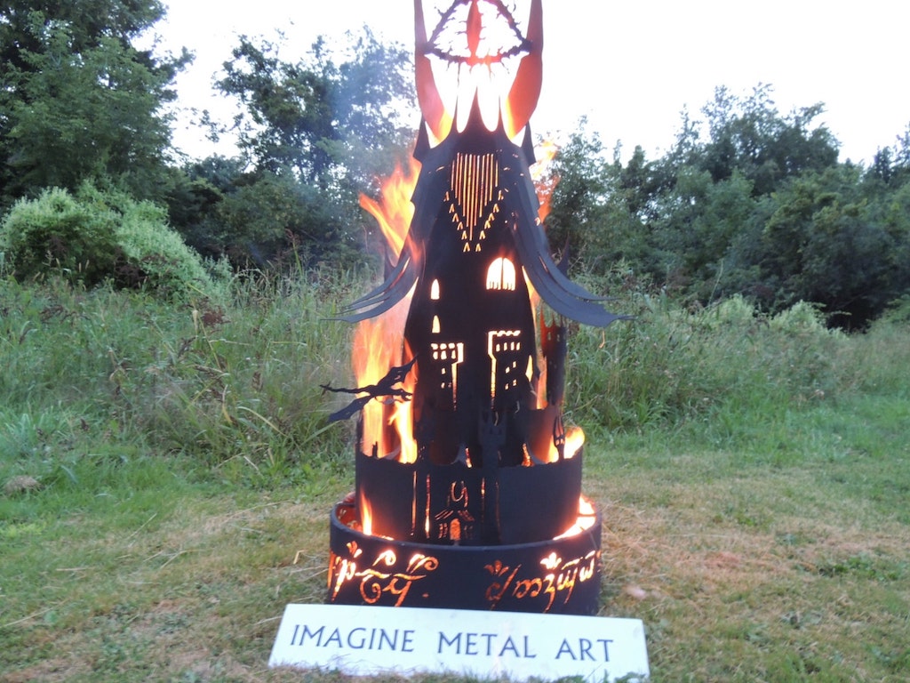 An Amazing 'Eye of Sauron' Dark Tower Metal Fire Pit