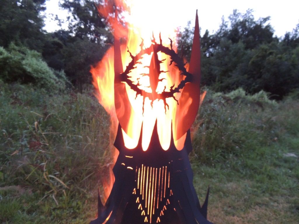 An Amazing 'Eye of Sauron' Dark Tower Metal Fire Pit