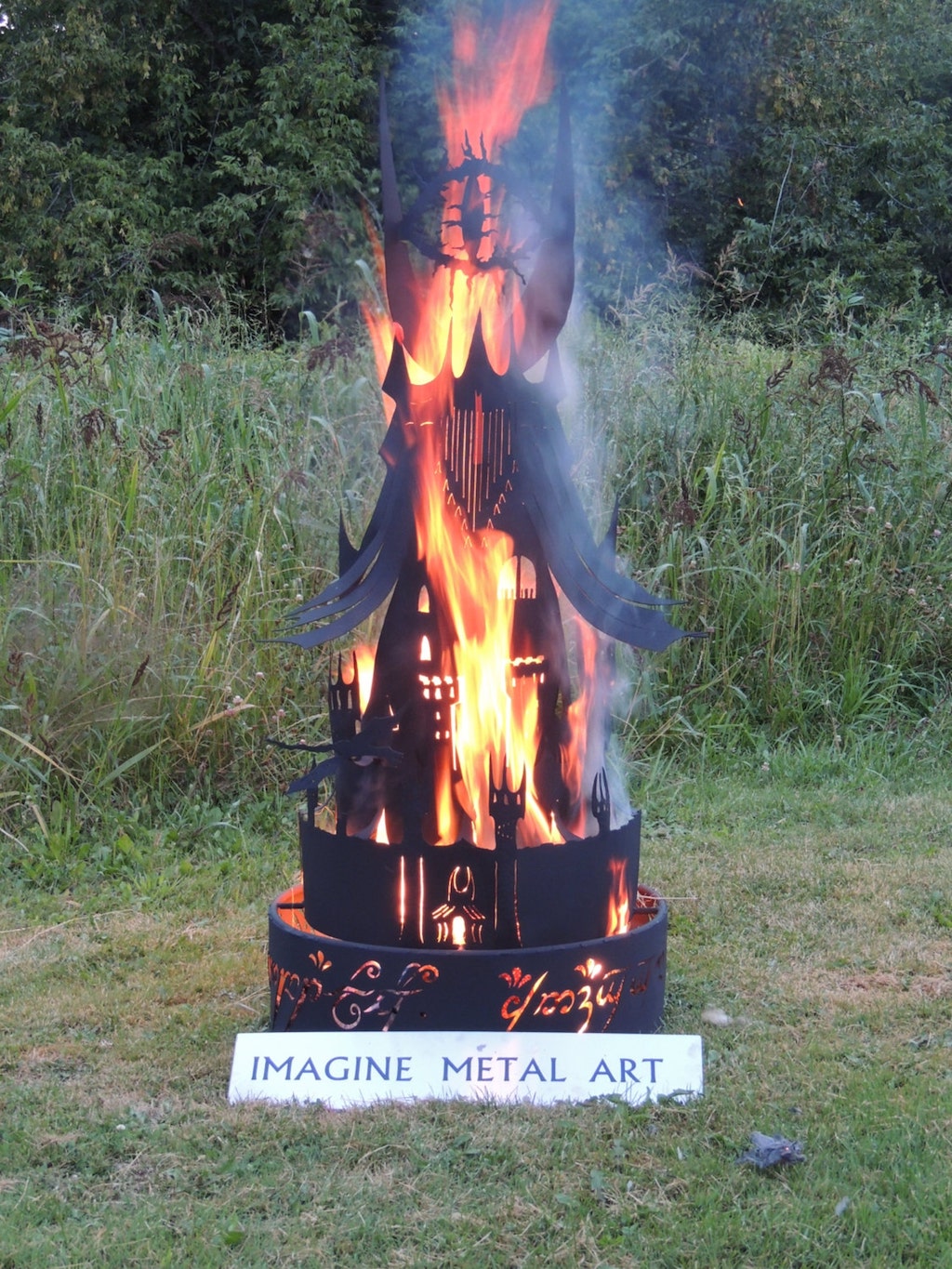 An Amazing 'Eye of Sauron' Dark Tower Metal Fire Pit