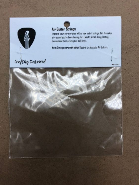 A Hilarious Set of Air Guitar Strings