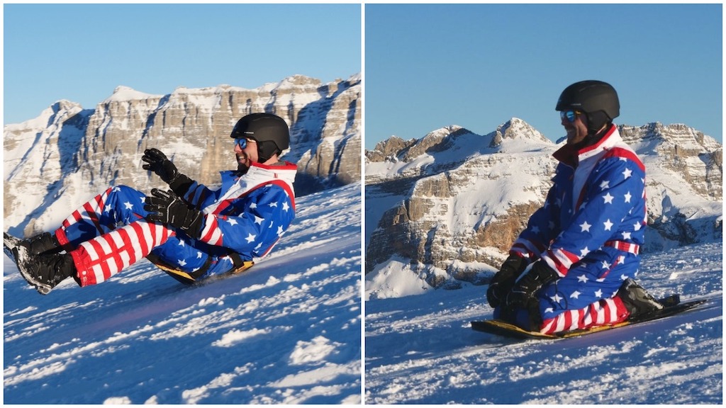 Assled, A Lightweight Wearable Snow Sled That Can Be Conveniently ...