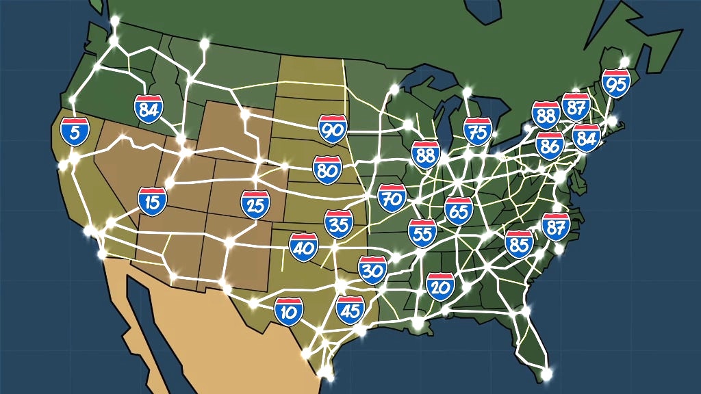 An Explanation of the Often Confusing US Interstate Highway Numbering ...