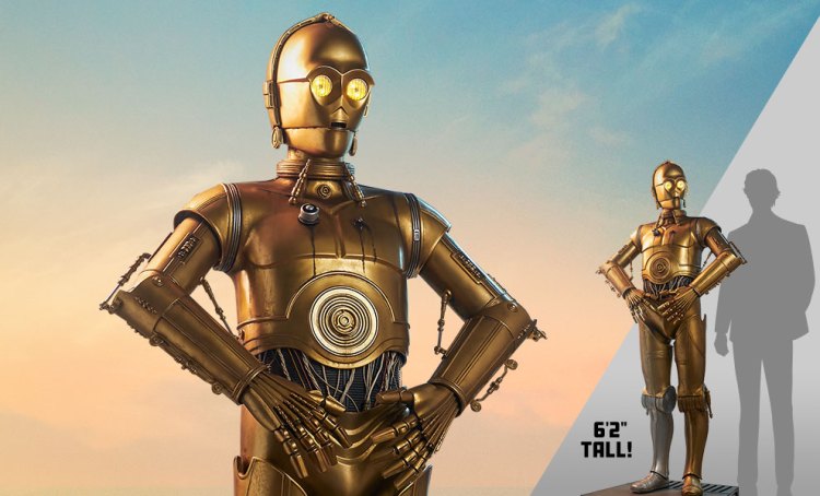 A Magnificent Life-Sized Talking C-3PO Figure