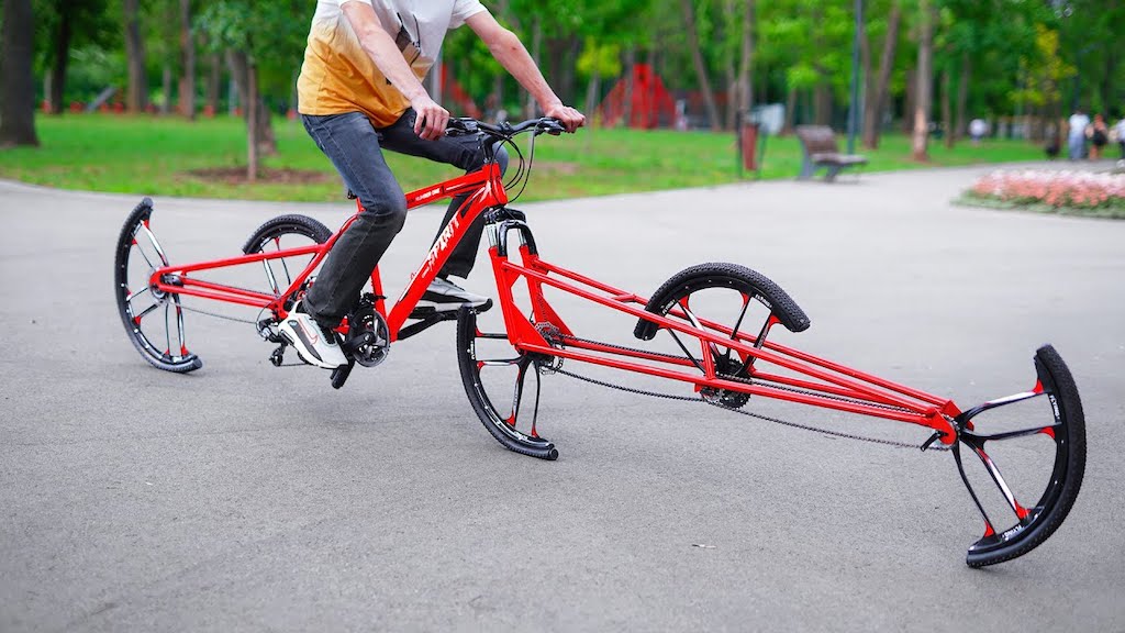 Bicymple, A Chainless Rear Steering Bicycle Concept