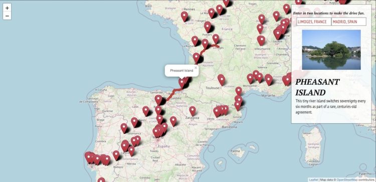 Make My Drive Fun, An Interactive Map That Plots Interesting Sites to ...