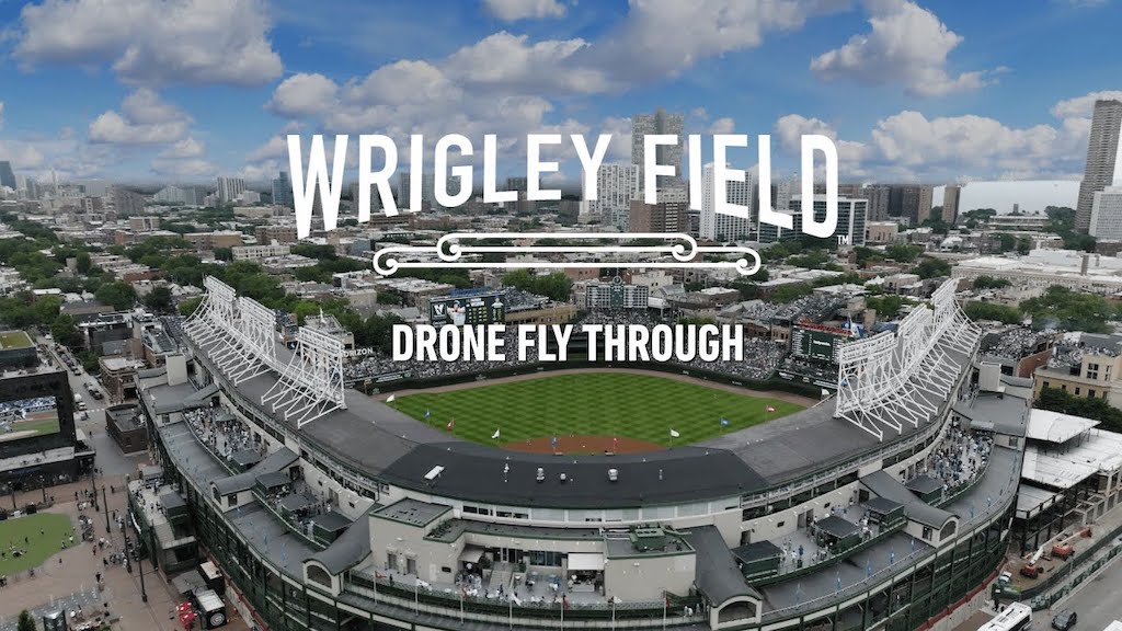 An Incredible Drone Tour of Wrigley Field in Chicago