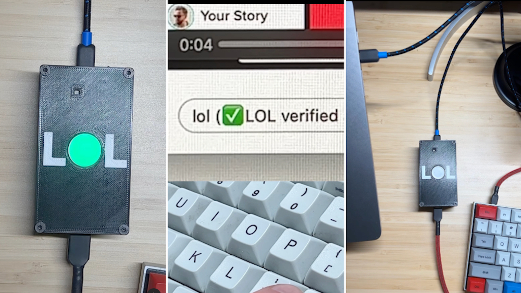 A Clever Device That Only Lets You Type LOL When You're Actually Laughing Out Loud