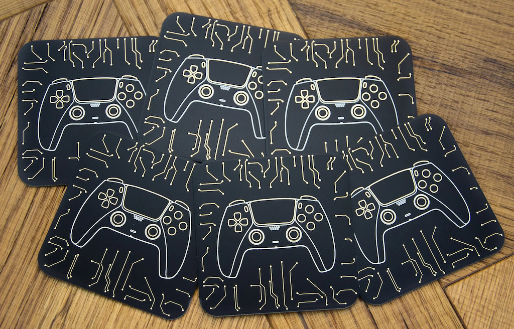 Colorful Printed Circuit Board Coasters