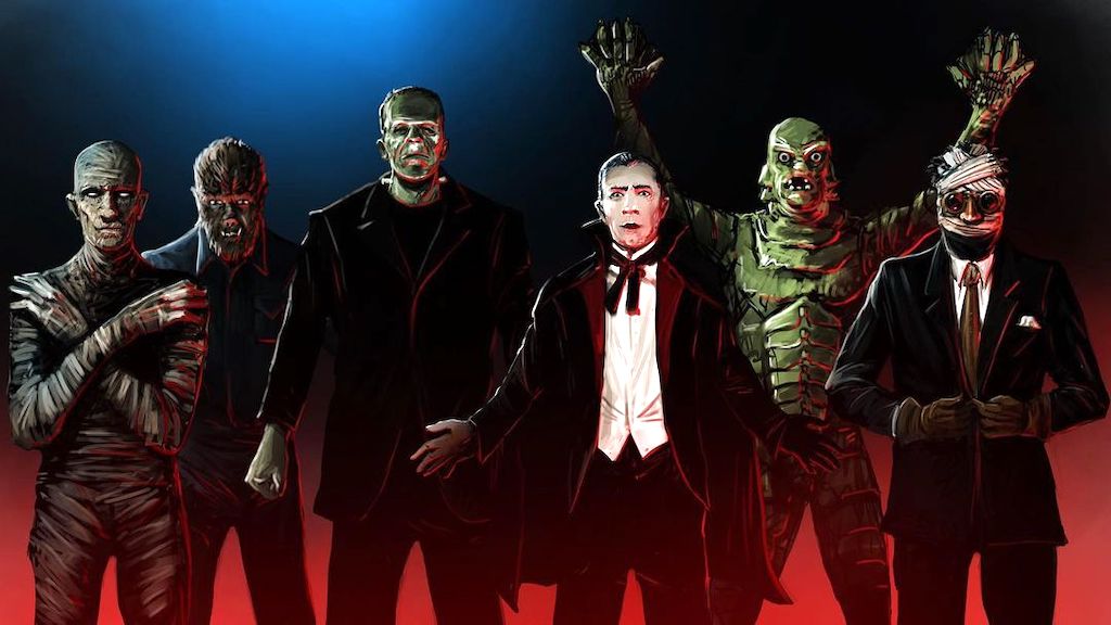 Original Valentine's Day Art Prints Featuring Universal Monsters
