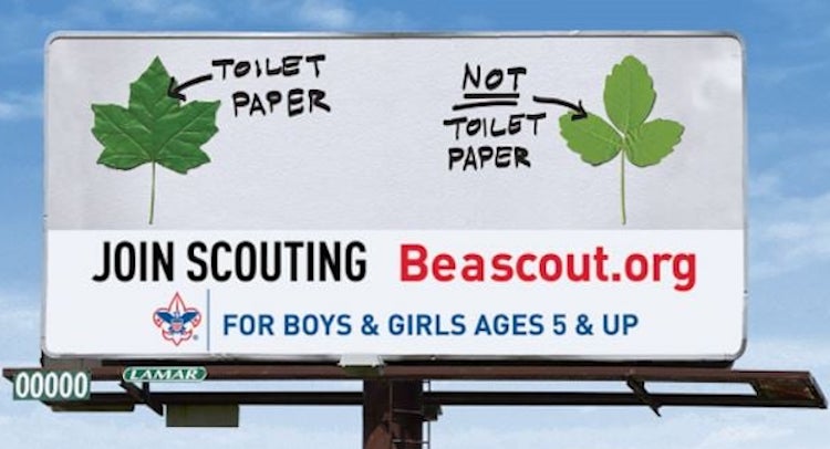 Clever Boy Scouts Recruiting Billboard Showing the Difference Between ...