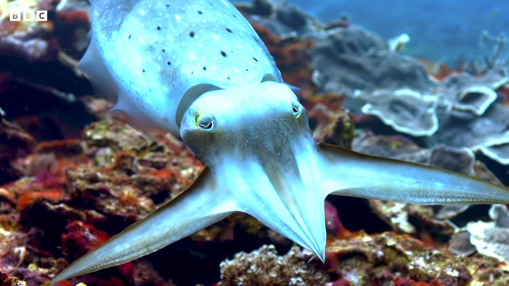 Cuttlefish Change Color to Hypnotize Dangerous Prey