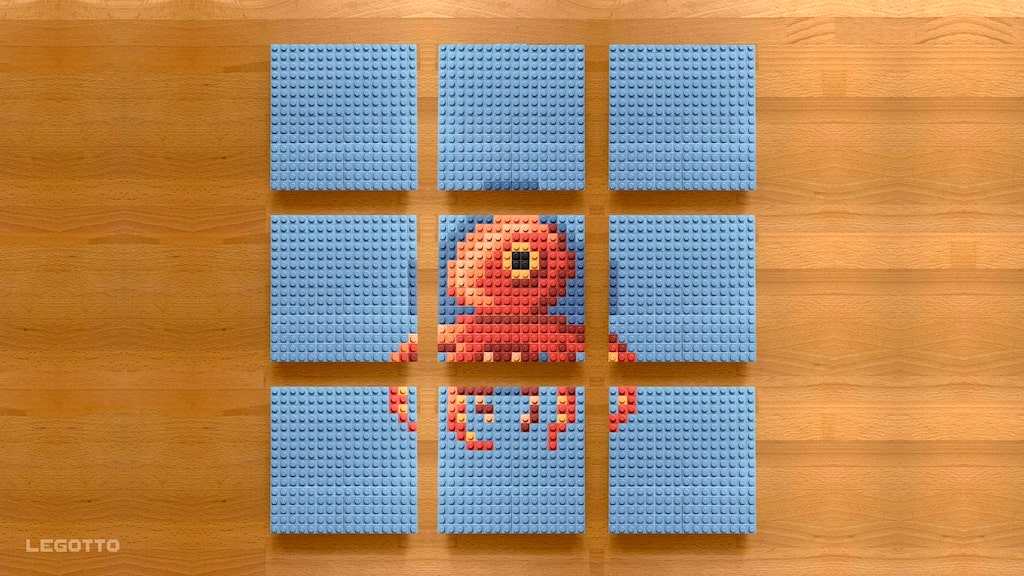 A Wonderful LEGO Animation of a Swimming Octopus