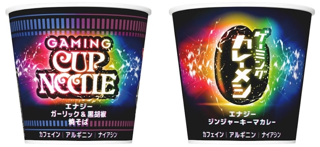 Caffeinated Cup Noodles for Gamers in Japan