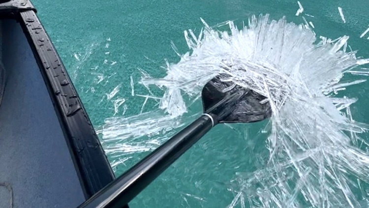 The Satisfying Crunch of Canoeing Through Candle Ice