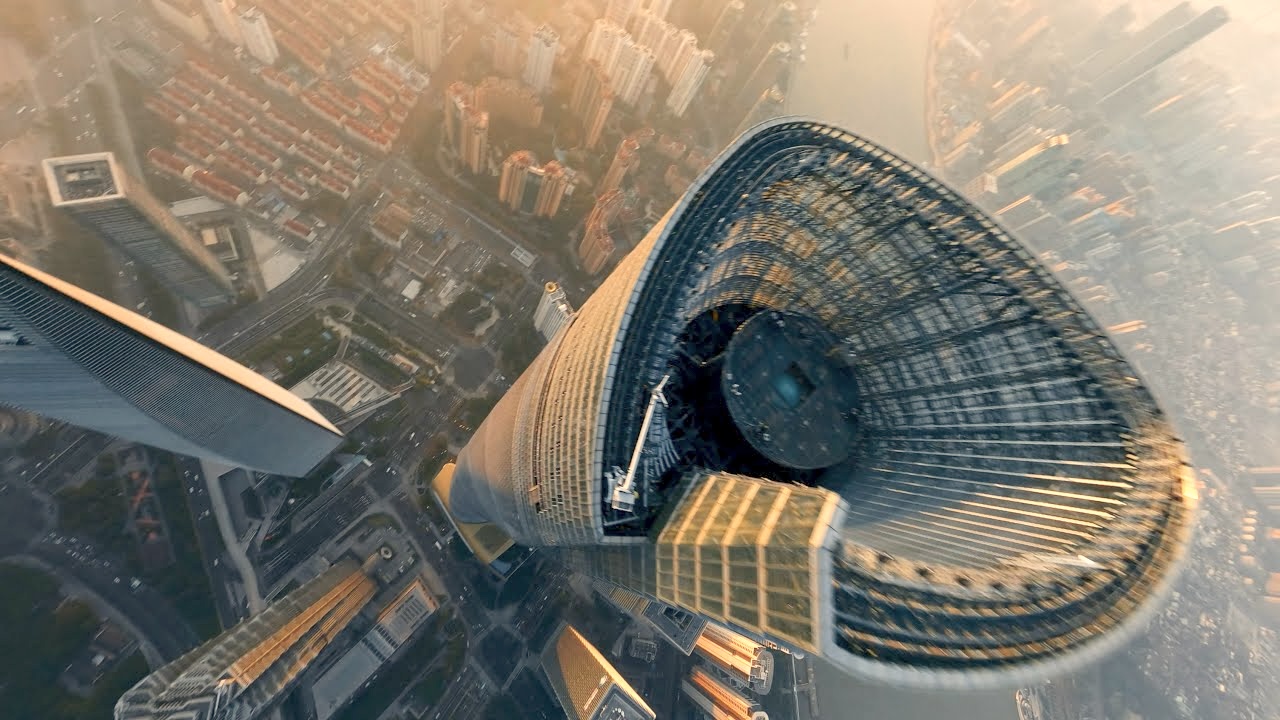 Stunning Drone Dive Around China's Tallest Skyscrapers