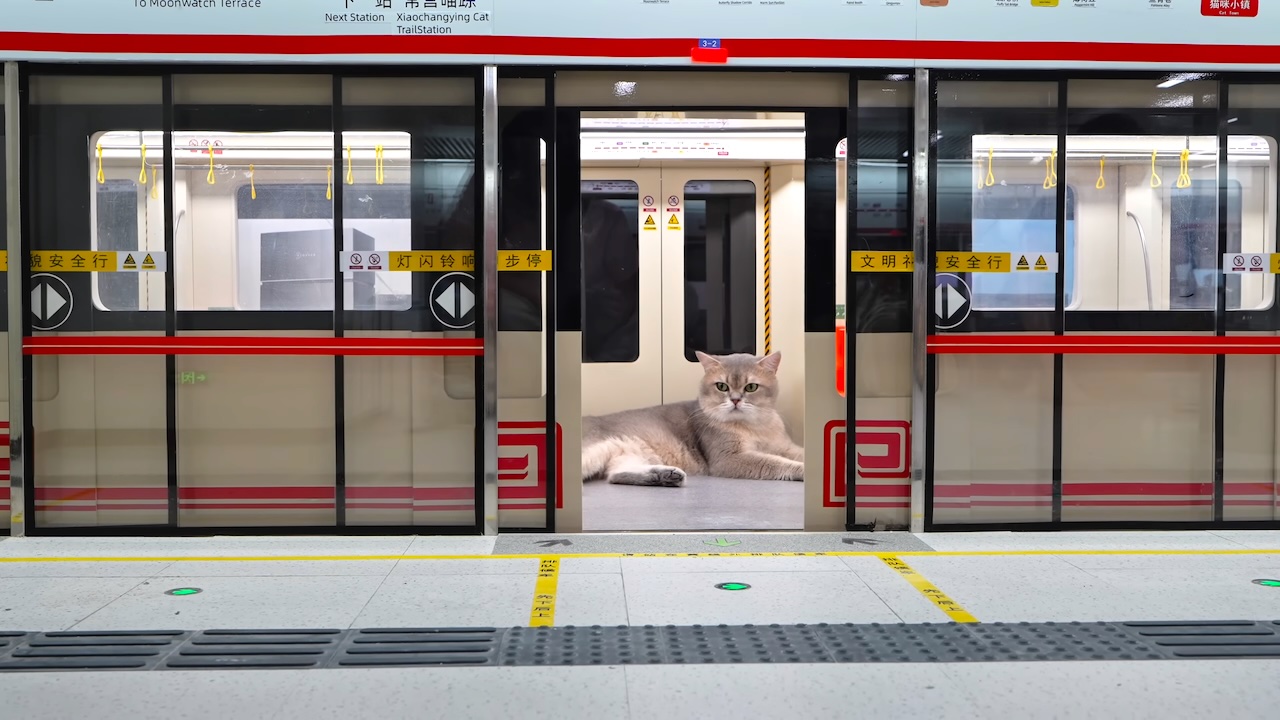 An Incredibly Detailed Subway Station for Cats