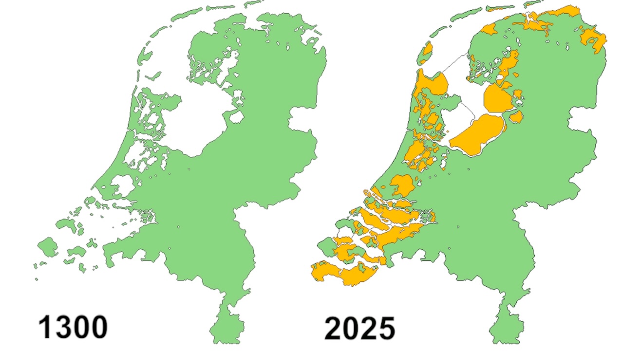 How the Dutch Built Land on Water Using a Complex System of Dams and Dikes