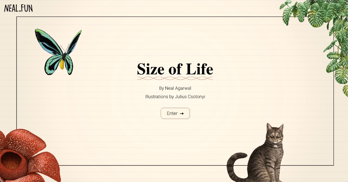 A Wonderfully Tranquil Interactive Experience That Compares the Size of ...