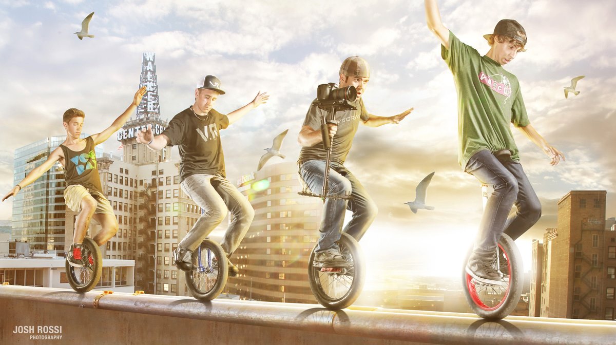 A Fantastic Video of Extreme Unicyclists Pulling Off Freestyle Stunts