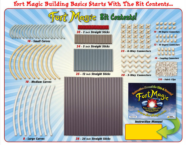 Fort Magic, 3D Life-Size Fort-Building Kit For Kids