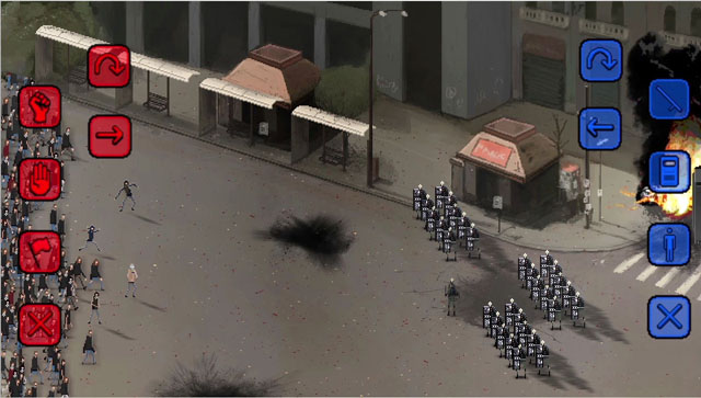 A Riot Simulator Based on Real Worldwide Events for iOS and Android