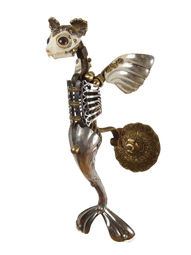 Intricate Metalwork Taxidermy by Jessica Joslin