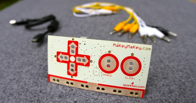 Makey Makey, A Kit for Connecting Everyday Objects to a Computer