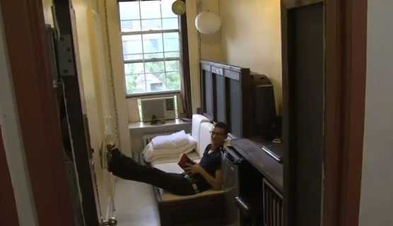 Architect Who Lives & Works in 78 Square Foot Apartment in Manhattan