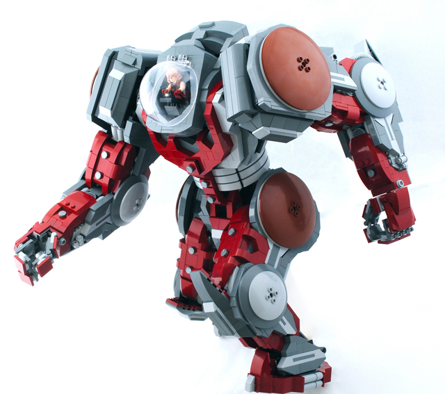 Custom Built LEGO Atlas Mech & Marvel Juggernaut Minifigure