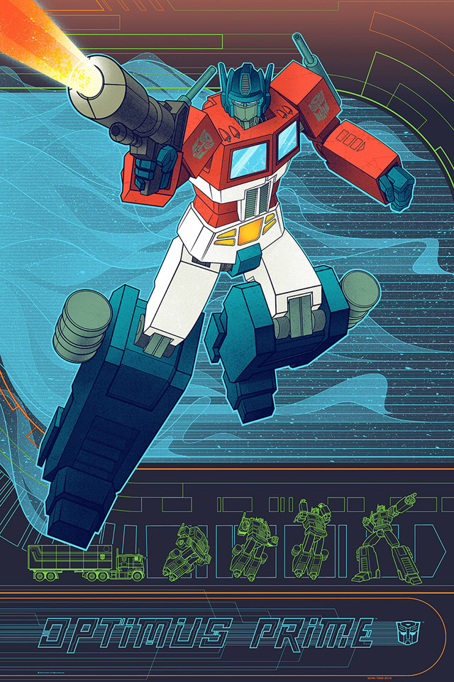 Optimus Prime Transformers Art Print by Kevin Tong