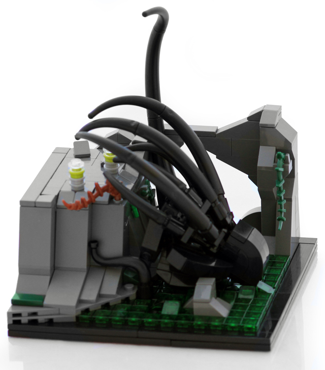 Giant LEGO Squid Attacking a Ship