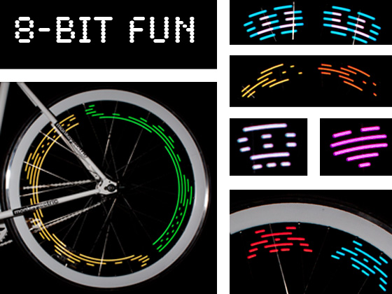 Mini Monkey Light, An 8-Bit LED Bike Light With Changing Patterns