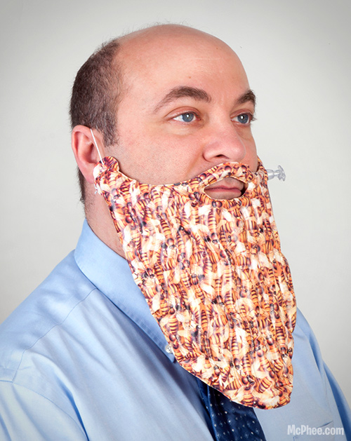 Inflatable Beard of Bees, The Bee Beard That Won't Sting You