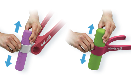 Chalktrail, A Fun Chalk Art Attachment for Bicycles & Scooters