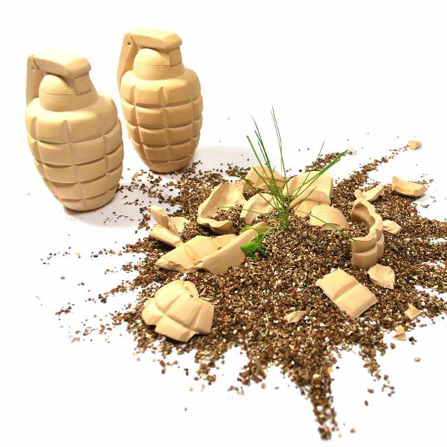 Flower Grenades, Smashable Clay Seed-Filled Grenades