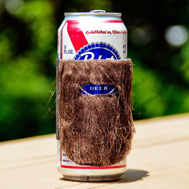 Manly Cozies Give Your Beer Can a Beard