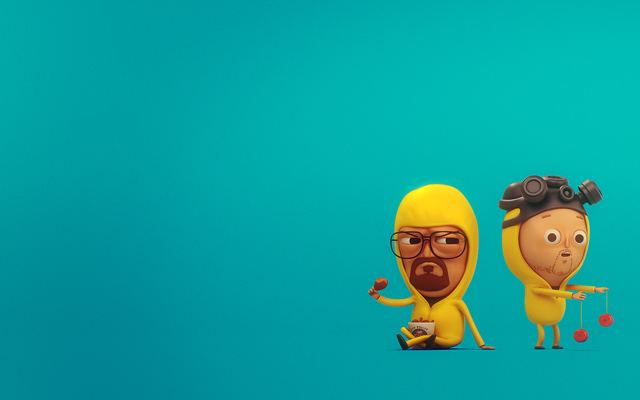 3D Renderings of Mike Mitchell's Original 2D Breaking Bad Illustrations