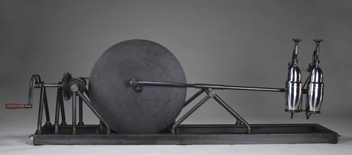 Hand-Cranked Cocktail Shaking Machine by Benjamin Cowden