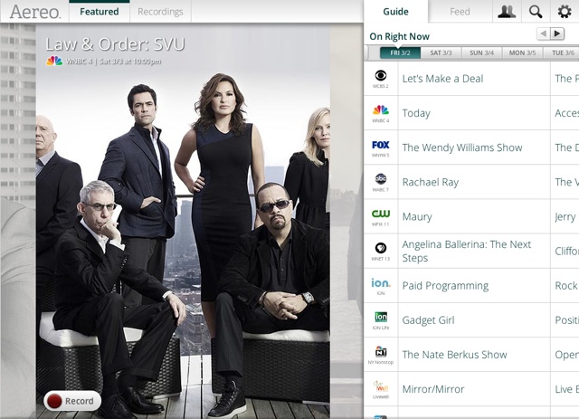 Aereo, Watch & Record Broadcast TV on Web-Enabled Devices